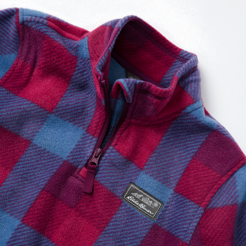 Eddie Bauer Kids Girls Quest Fleece 1/4-Zip - Print