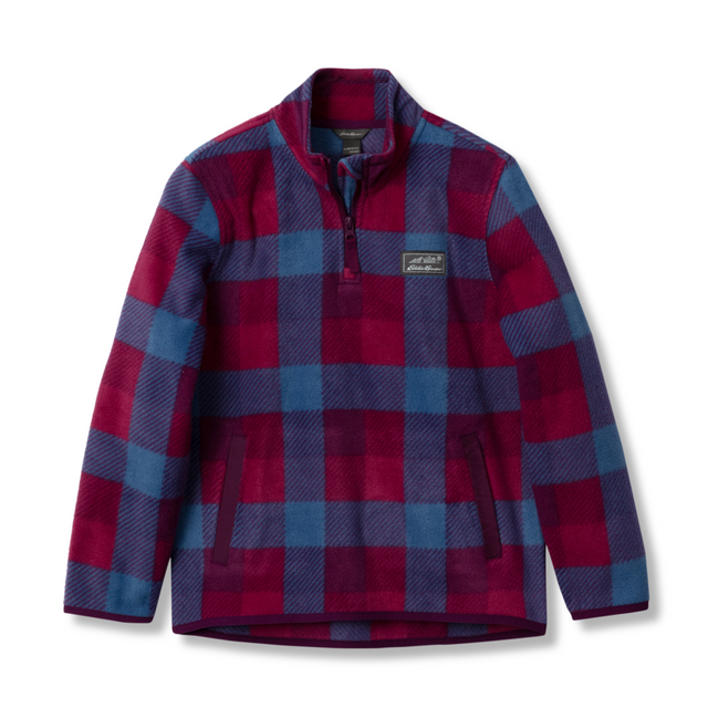 Eddie Bauer Kids Girls Quest Fleece 1/4-Zip - Print