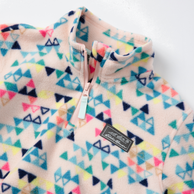 Eddie Bauer Kids Girls Quest Fleece 1/4-Zip - Print