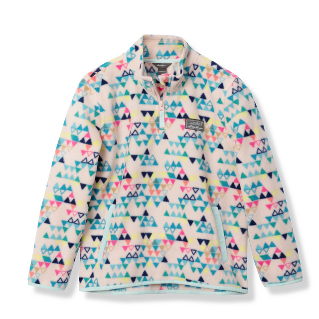 Eddie Bauer Kids Girls Quest Fleece 1/4-Zip - Print