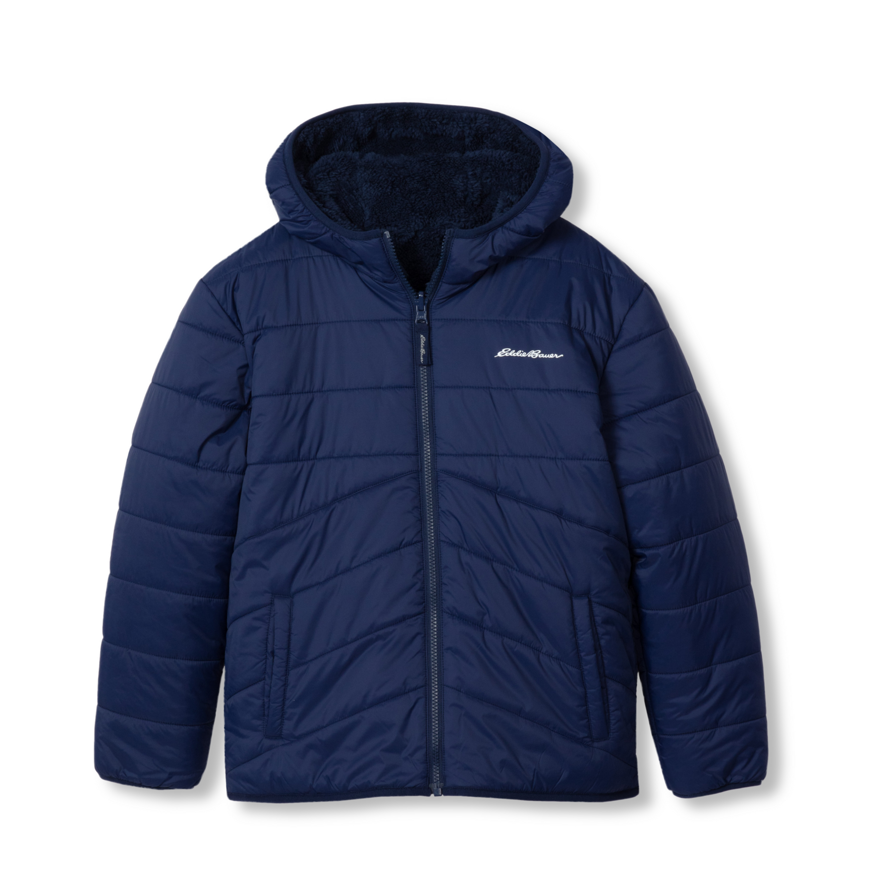 Eddie Bauer Kids Boys Deer Harbor Reversible Hooded Jacket